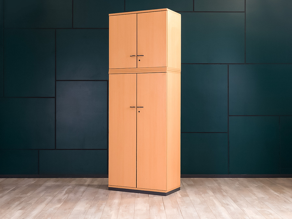 Шкаф для документов офисный Steelcase 800x440x2200 Закрытый ЛДСП Бук ...